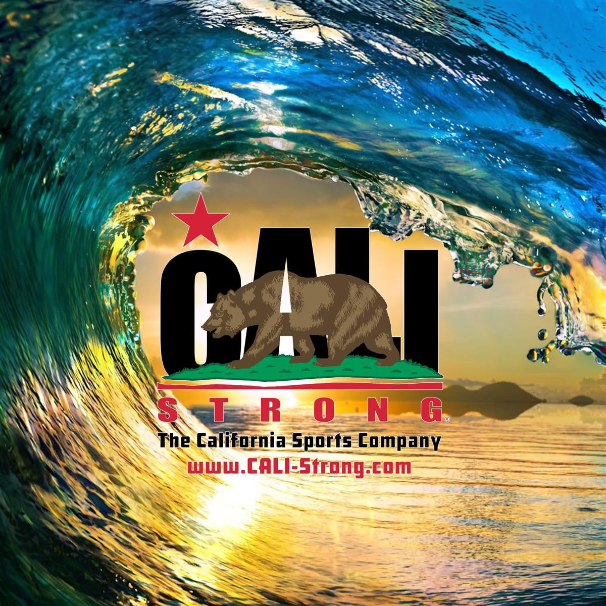 CALI Strong Wave Sticker 4 inch Square Vinyl Decal